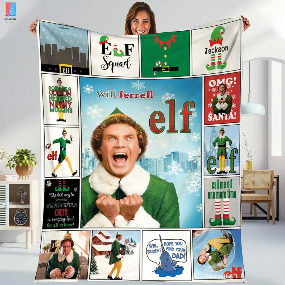 Buddy the Elf Blanket, Elf Quote Christmas Blanket, the Elf Chrismtas ...