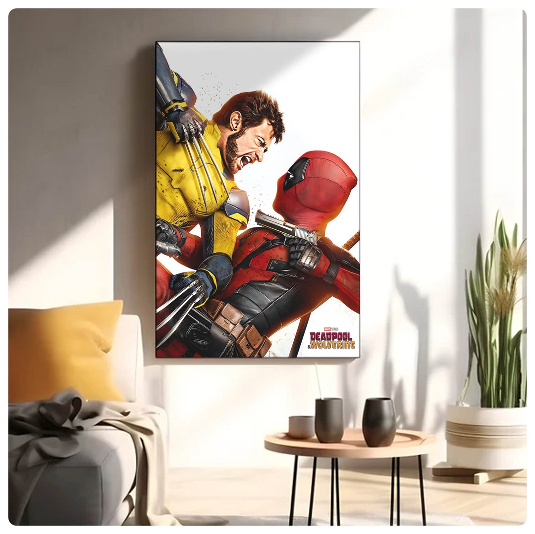Deadpool Wolverine Poster, Deadpool and Wolverine Wall Art Print ...