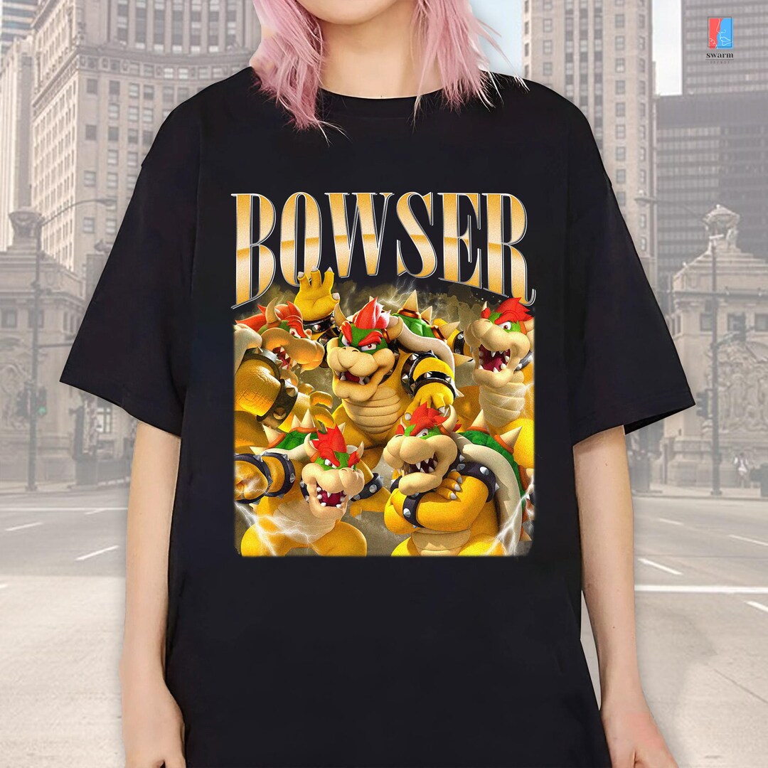 Mario Bowser Shirt, Vintage Bowser Shirt, Mario Game Homage Shirt ...