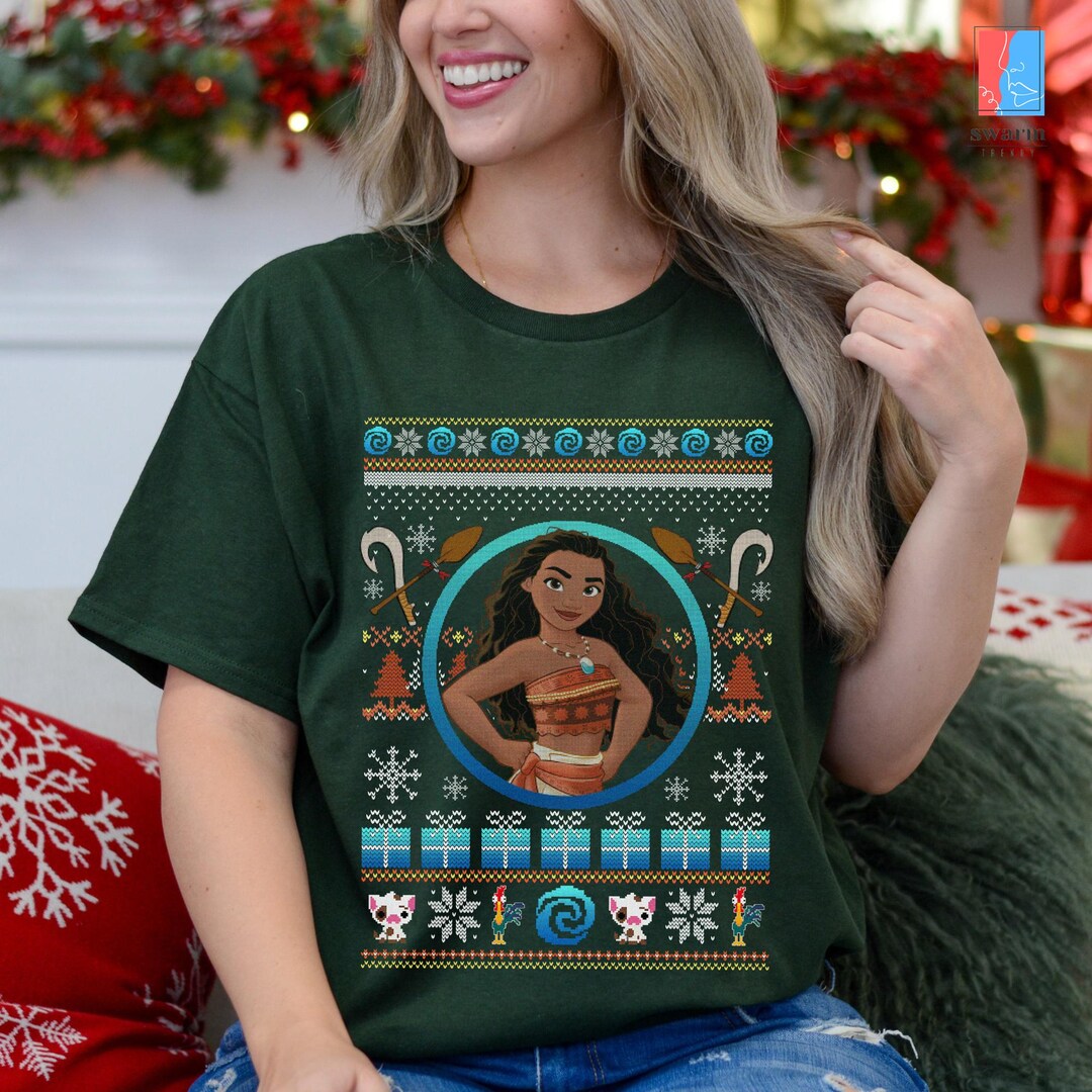 Moana Christmas Sweater, Moana 2 Shirt, Disneyland Princess Moana Shirt ...