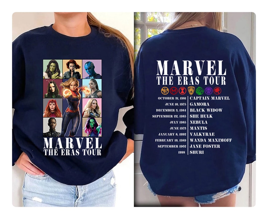 Avengers the Eras Tour Shirt, Avenger MCU Assemble Sweatshirt, the Eras ...