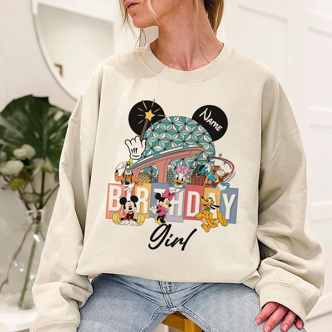 Personalized Mickey and Friends Epcot Birthday Shirts, Disneyland ...