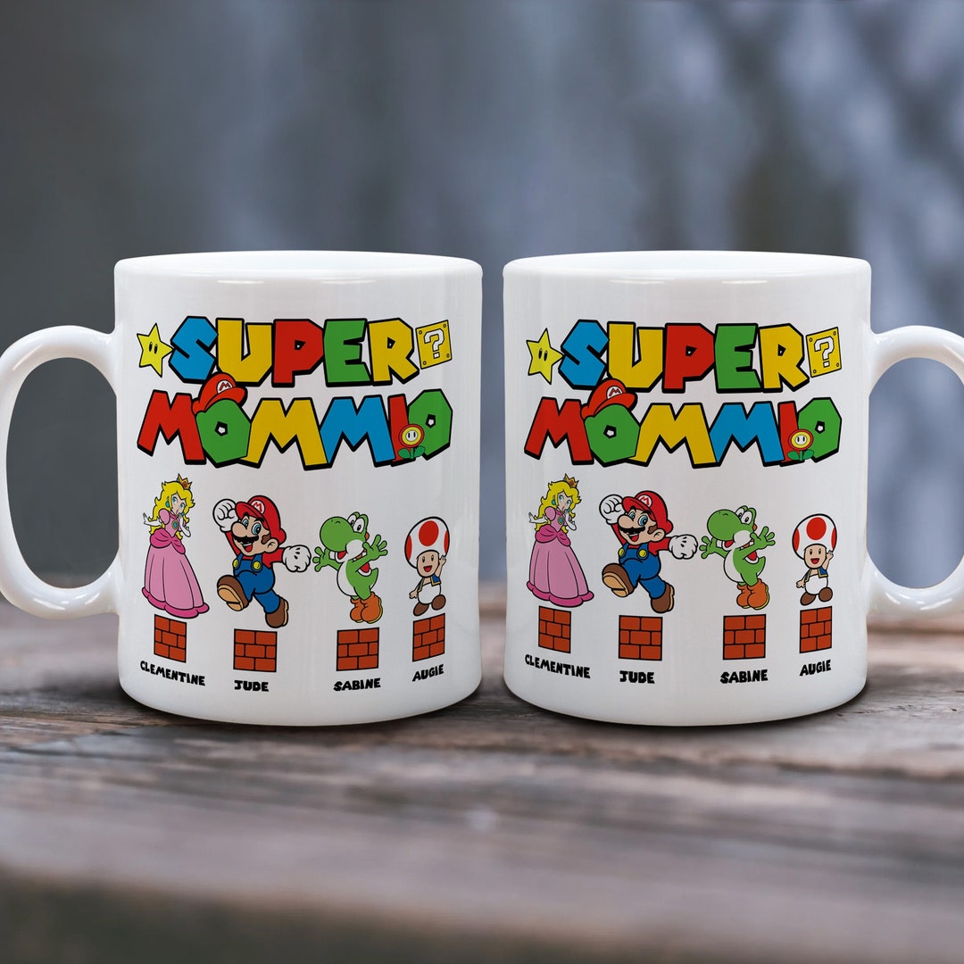 Personalized Super Mommio Mug, Super Mario Mom Mug, Mother's Day Gift ...