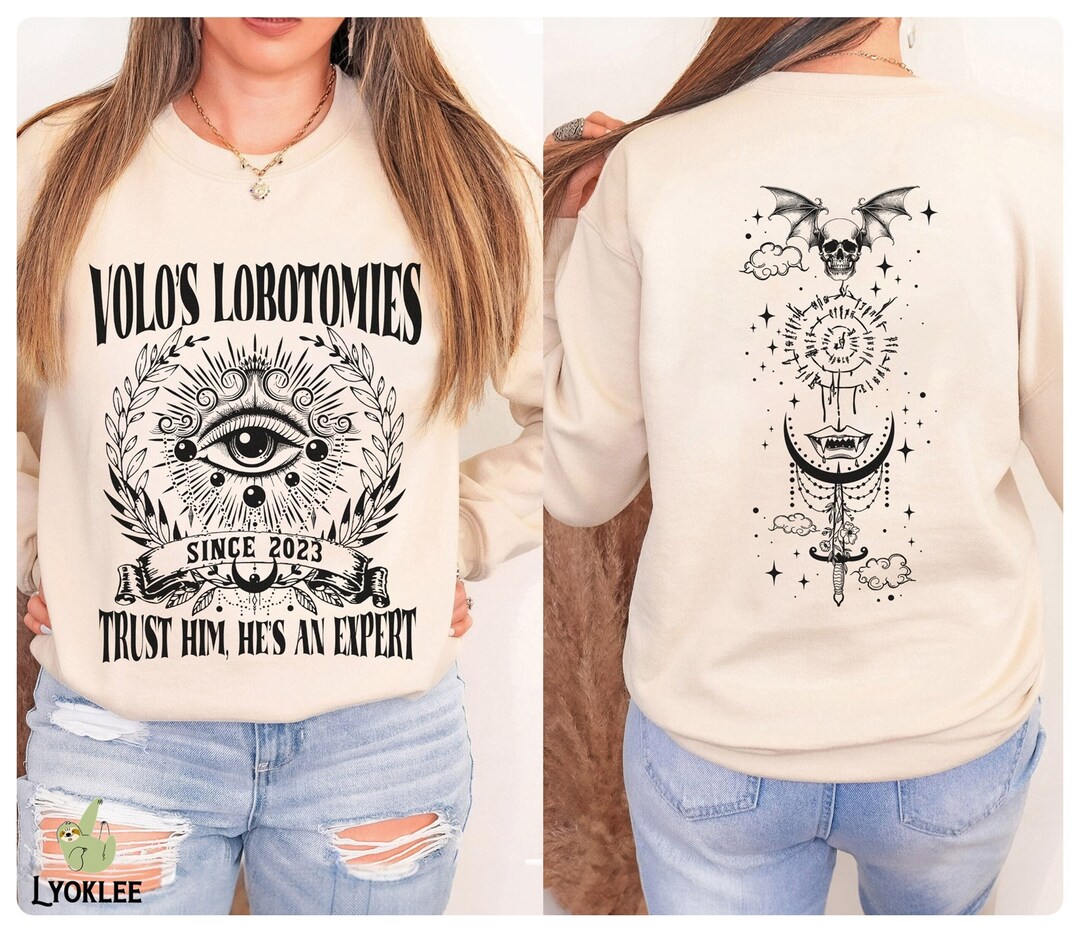Volos Lobotomies Shirt, I Got My Lobotomy at Volo's Shirt, Dark Humor ...