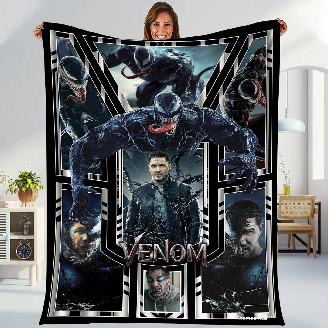 Venom 2 Let There Be Carnage Movie Fleece Blanket, Venom Eddie Brock ...