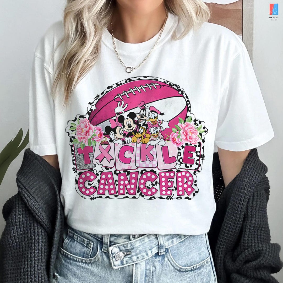 Disneyland Breast Cancer Football Shirt, Breast Cancer Awareness Shirt ...