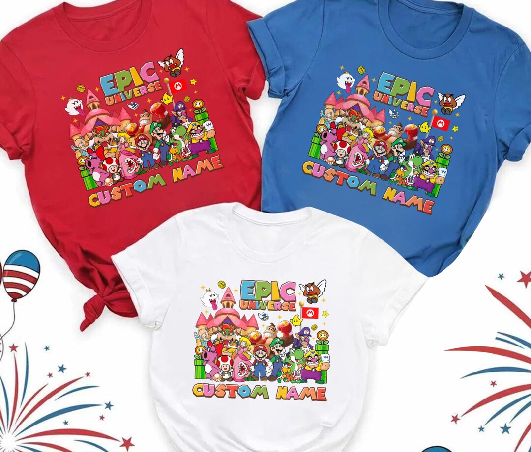 Family Epic Universe Shirt, Super Mario Epic Universe Family Shirt, How ...