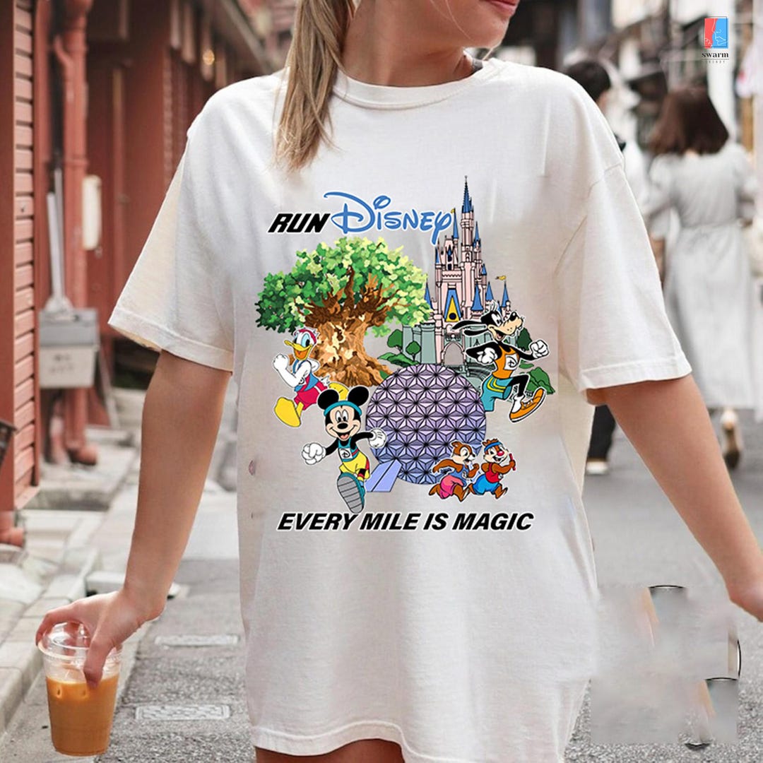 Rundisney Every Mile is Magic Mickey and Friends Shirt, WDW Rundisney ...