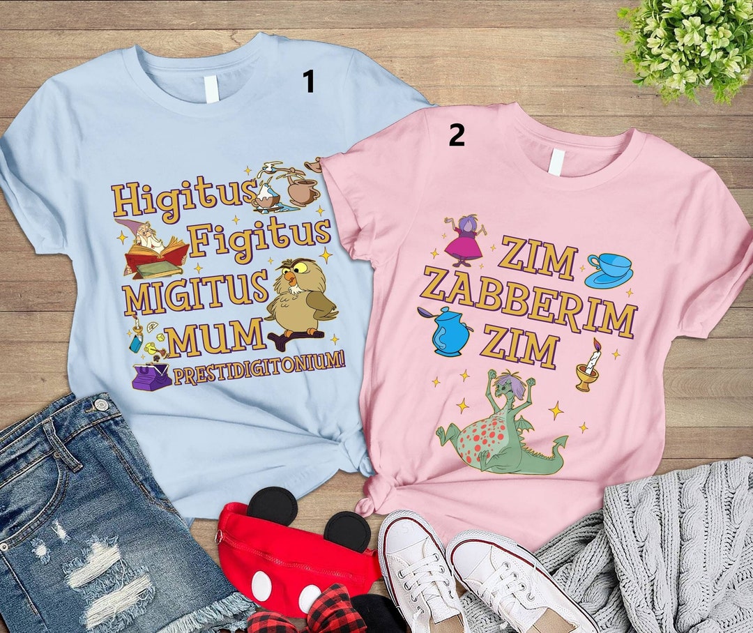 The Sword in the Stone Shirt, Higitus Figitus Shirts, Merlin Wizard ...