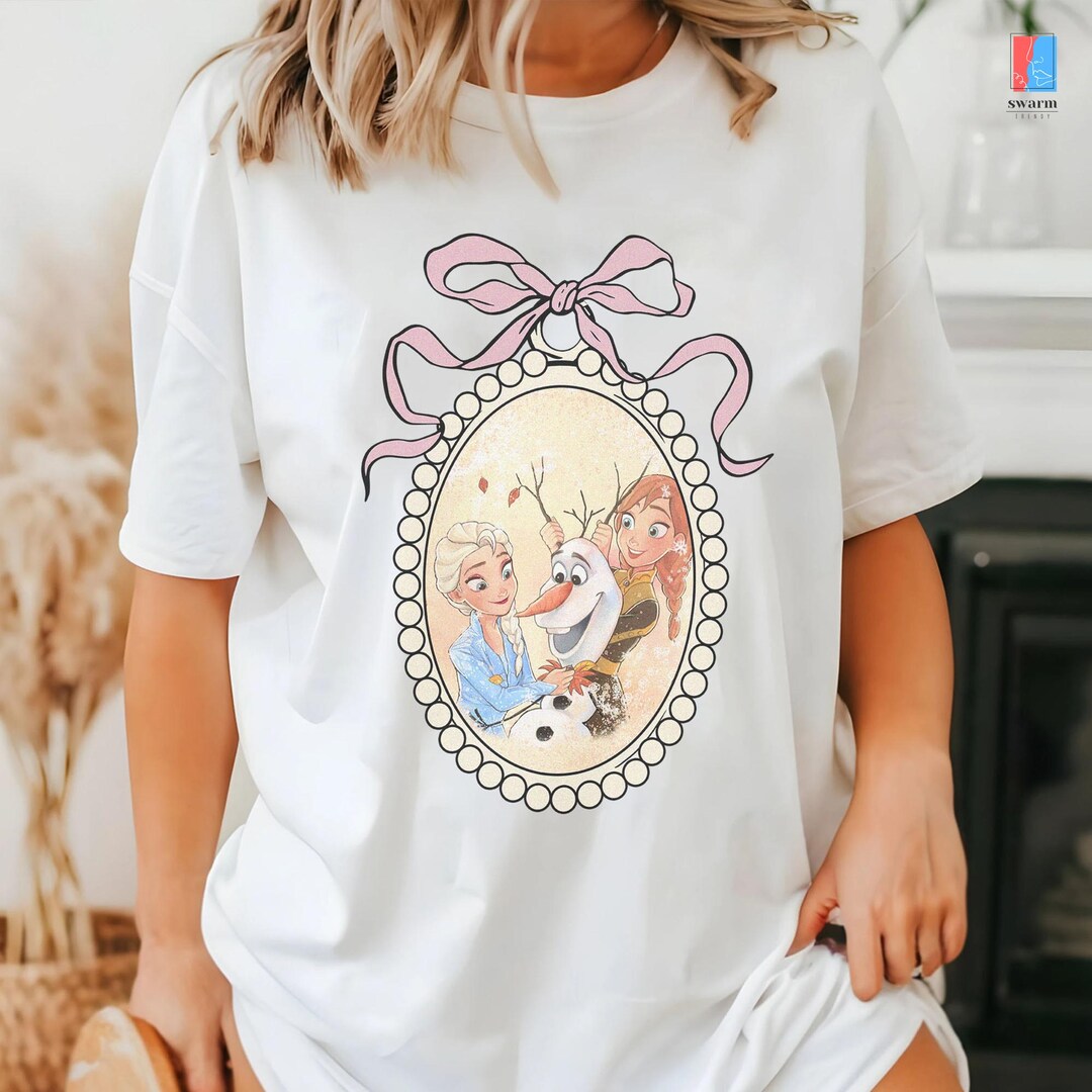Disneyland Frozen Locket Coquette Shirt, Anna Elsa Shirt, Coquette Bow ...