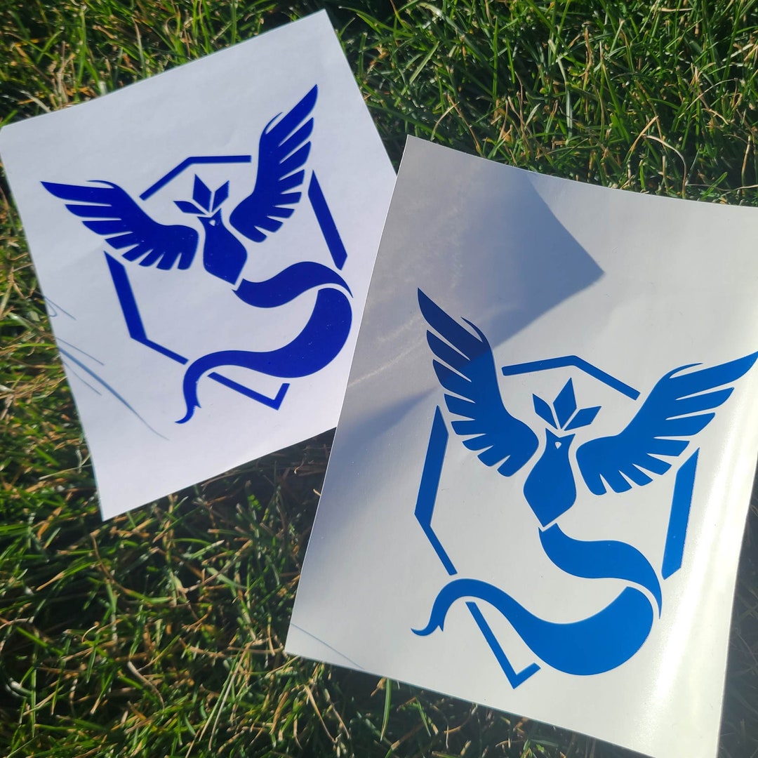 Pogo Pokemon Badge Sticker Decal Team Mystic - Etsy
