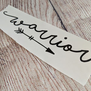 Warrior Sticker Decal - Etsy