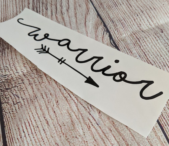 Warrior Sticker Decal | Etsy