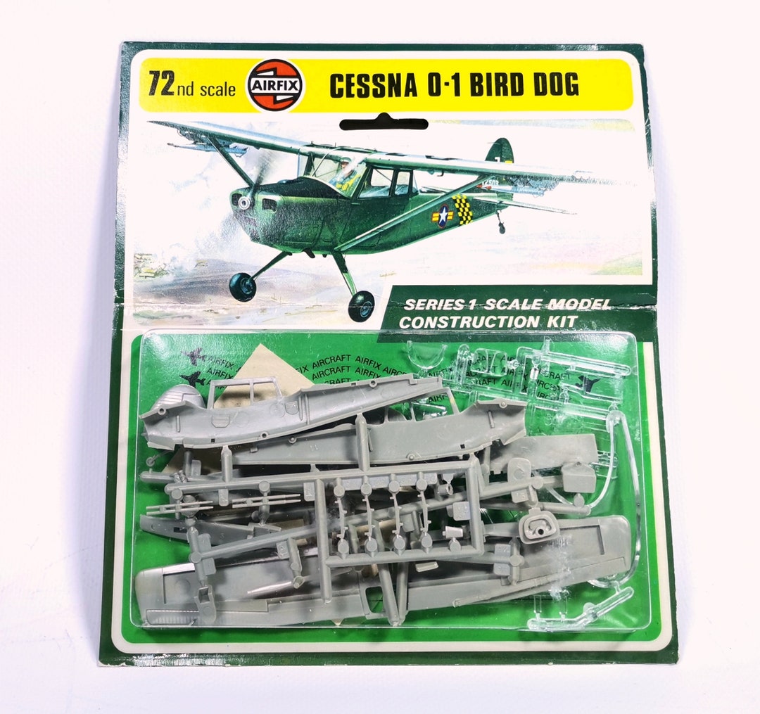 Vintage Construction Model Kit 1/72 Scale CESSNA 0-1 BIRD DOG - Etsy