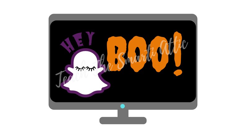 Halloween Desktop Wallpaper: Hey Boo! - Etsy