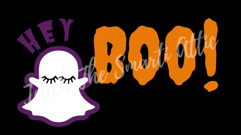 Halloween Desktop Wallpaper: Hey Boo! - Etsy