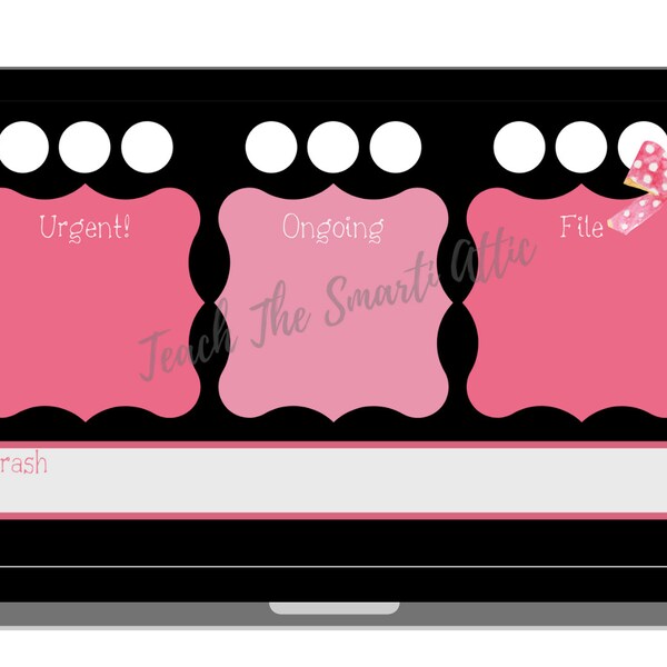 Laptop Organizer Wallpaper Teacher - Etsy