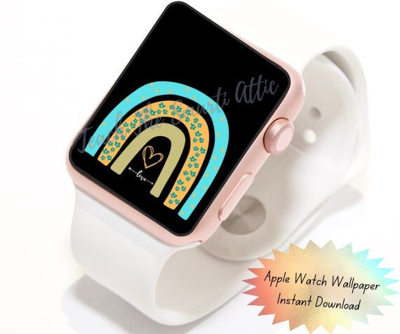 Custom Wallpaper Rainbow Apple Watch Wallpaper Teacher - Etsy