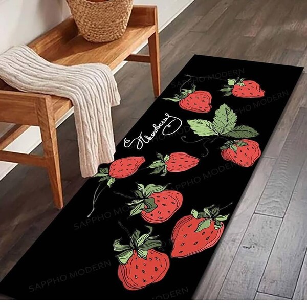 Strawberry Rug - Etsy