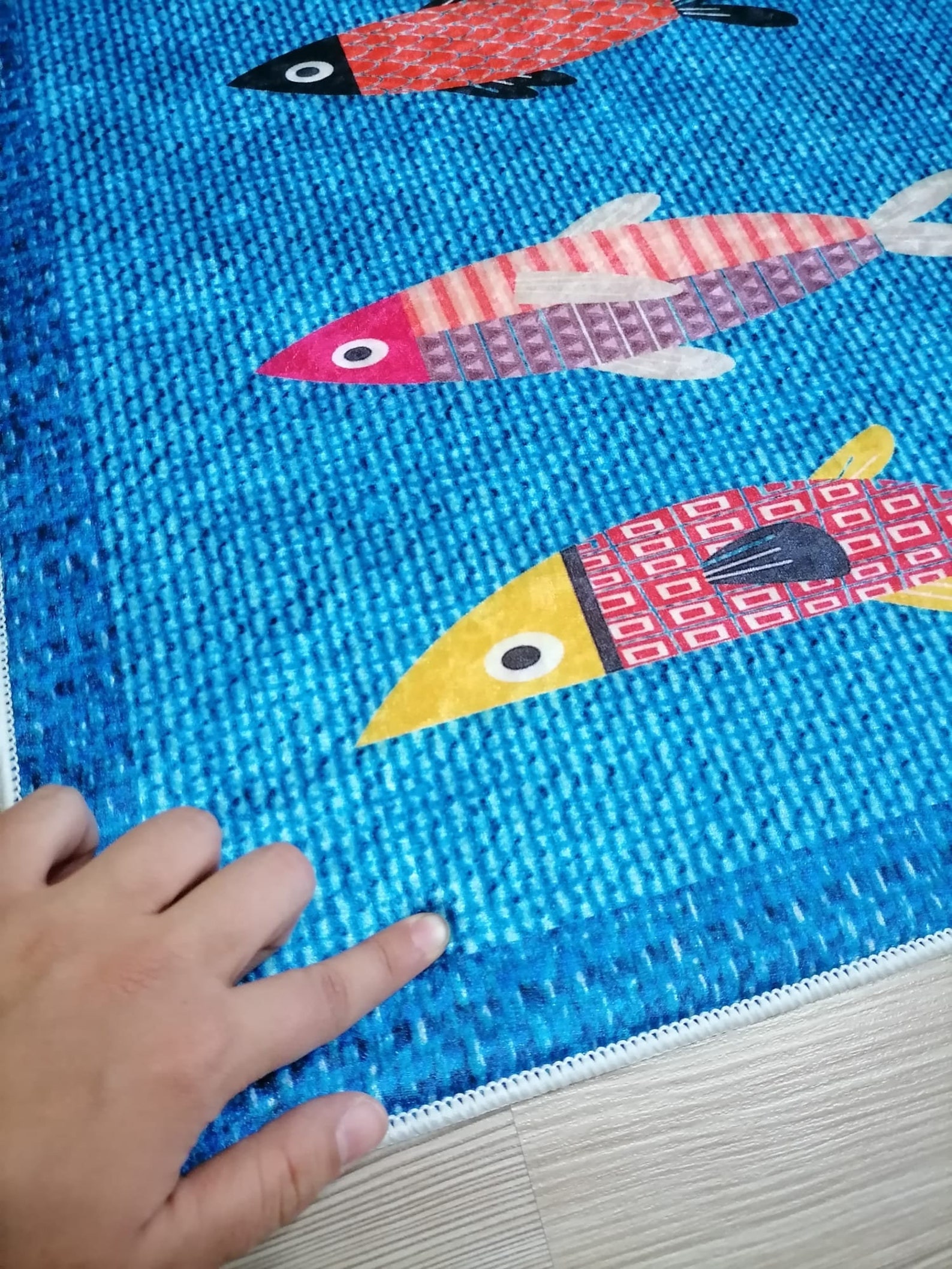 Non Slip Washable Fish Blue Kitchen Rug Runner Carpet Mat - Etsy