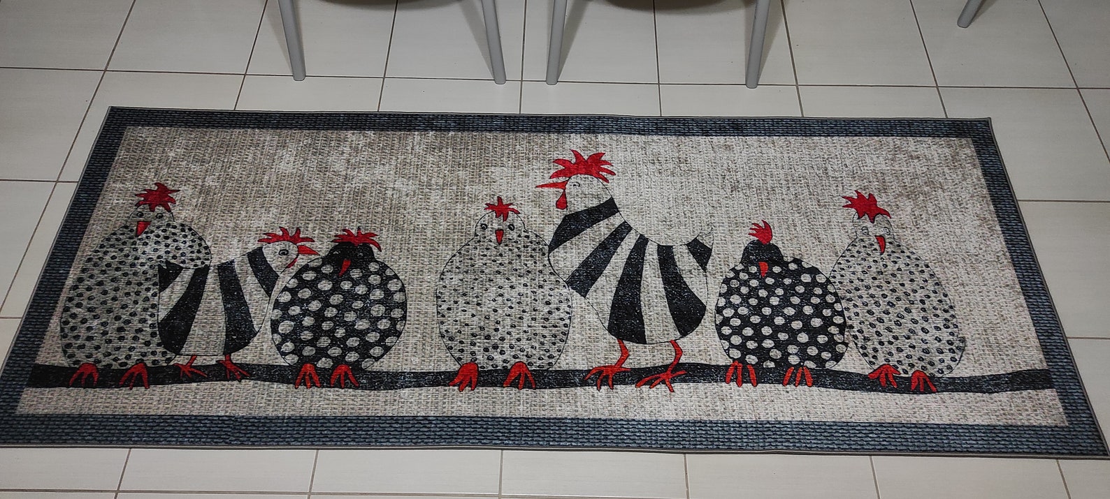 Chicken Kitchen Dining Room Runner Rug / Mat Non-skid Machine - Etsy