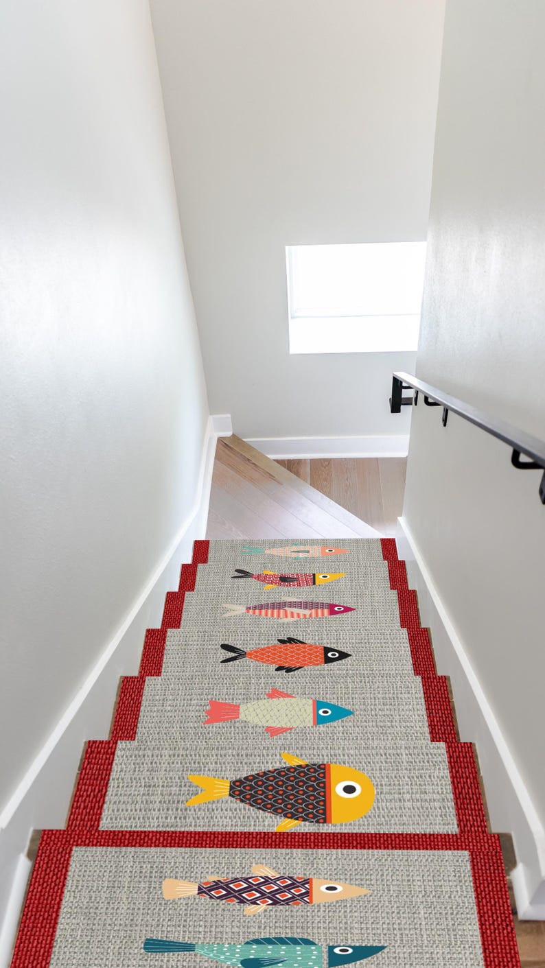 Non-slip Fish Stairs Rug Steps Mat Non Skid Carpet - Etsy