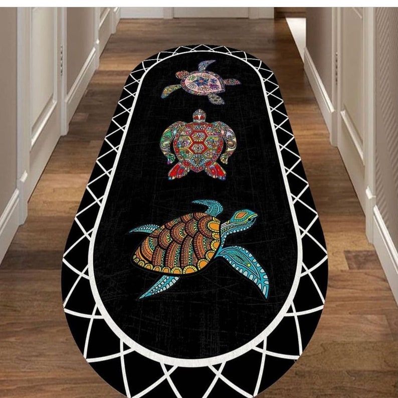 Tortoise Turtle Non-slip Washable Kitchen Rug Mat | Etsy