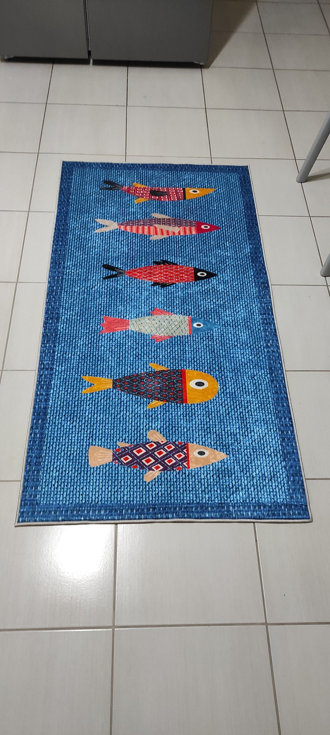 Non Slip Washable Fish Blue Kitchen Rug Runner Carpet Mat - Etsy