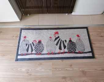 Chicken Kitchen Rug | Etsy