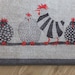 Chicken Kitchen Dining Room Runner Rug / Mat Non-skid Machine Washable ...