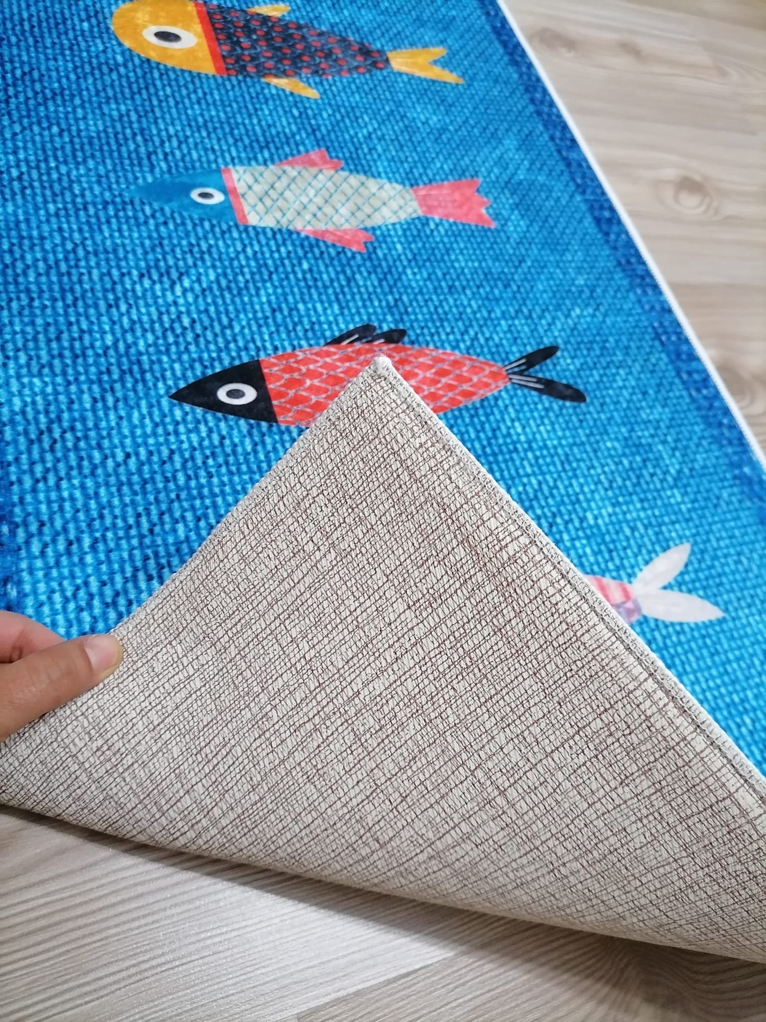 Non Slip Washable Fish Blue Kitchen Rug Runner Carpet Mat - Etsy