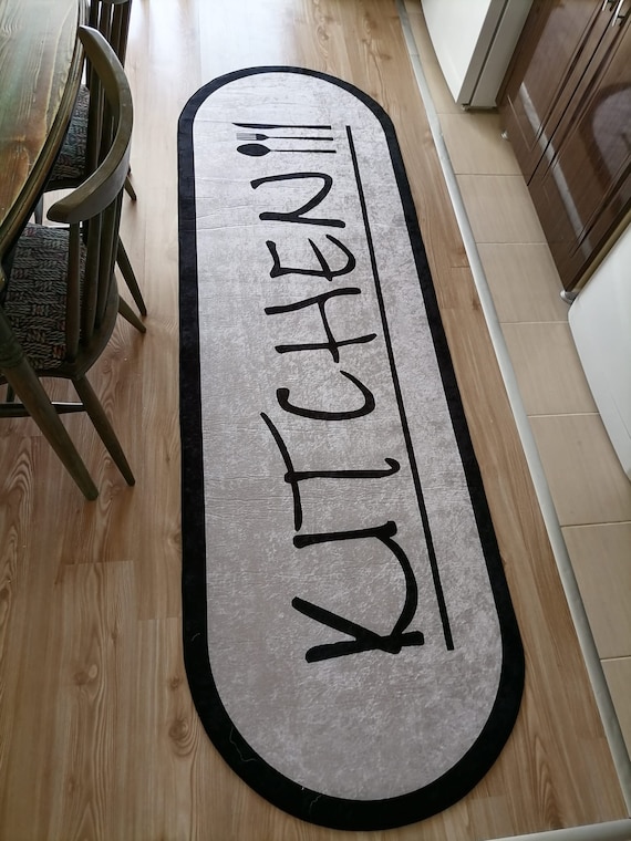 Non-slip Washable Oval Kitchen Dining Room Runner Rug Floor - Etsy UK