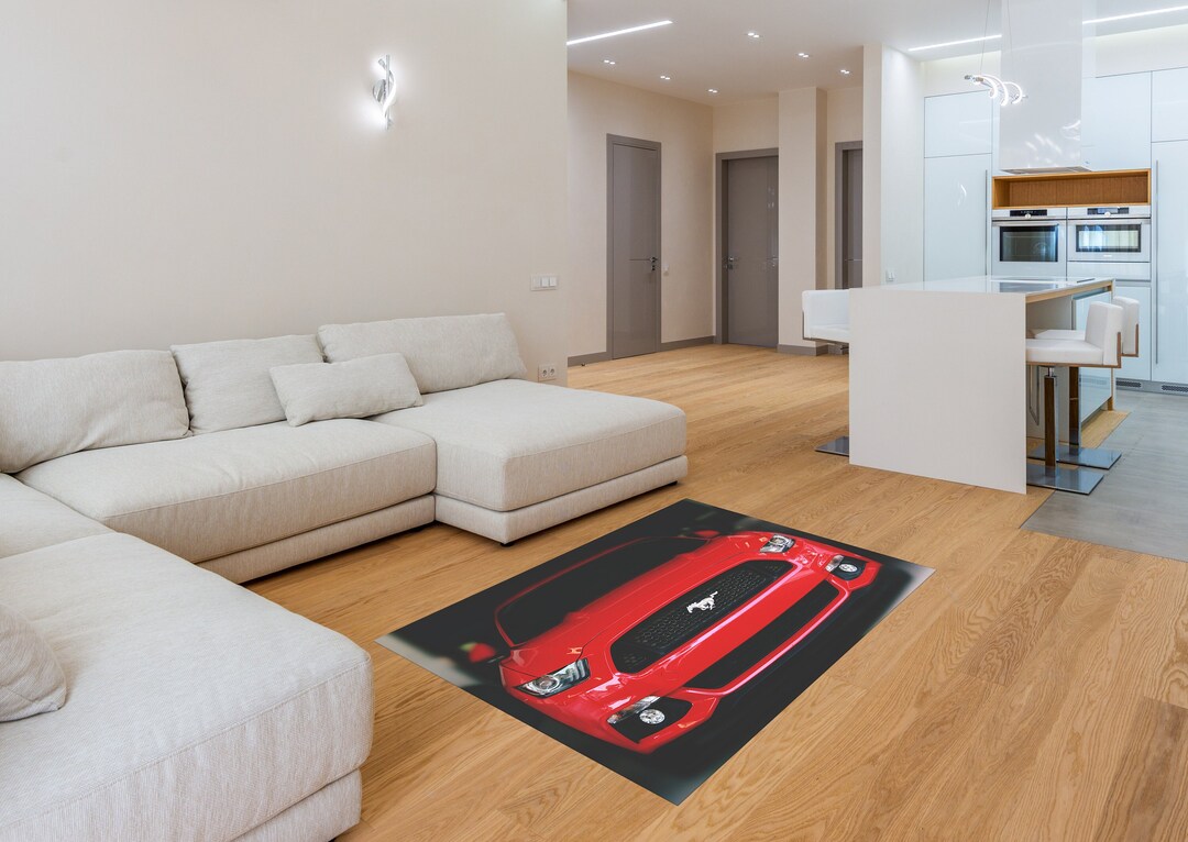 Ford Mustang Area Rug Kids Room Decor Car Lover Gift for Him - Etsy