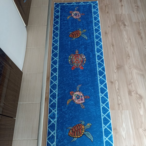 Turtle Runner Rug - Etsy