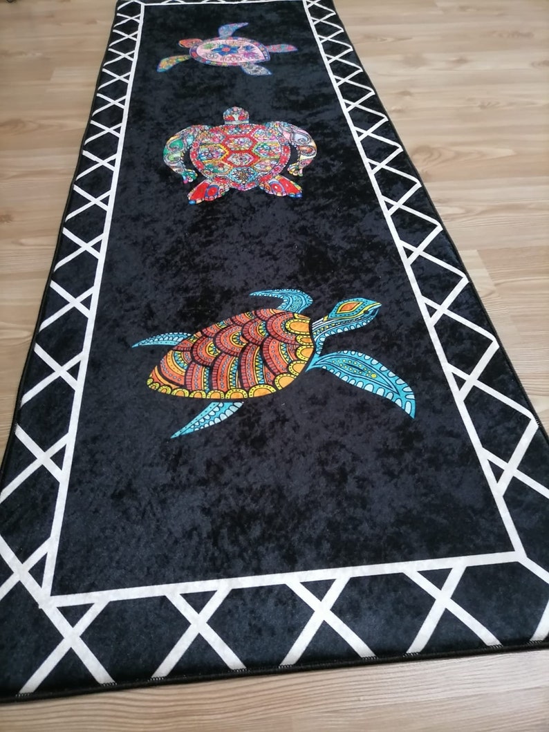 Tortoise Turtle Non-slip Washable Kitchen Rug Mat | Etsy