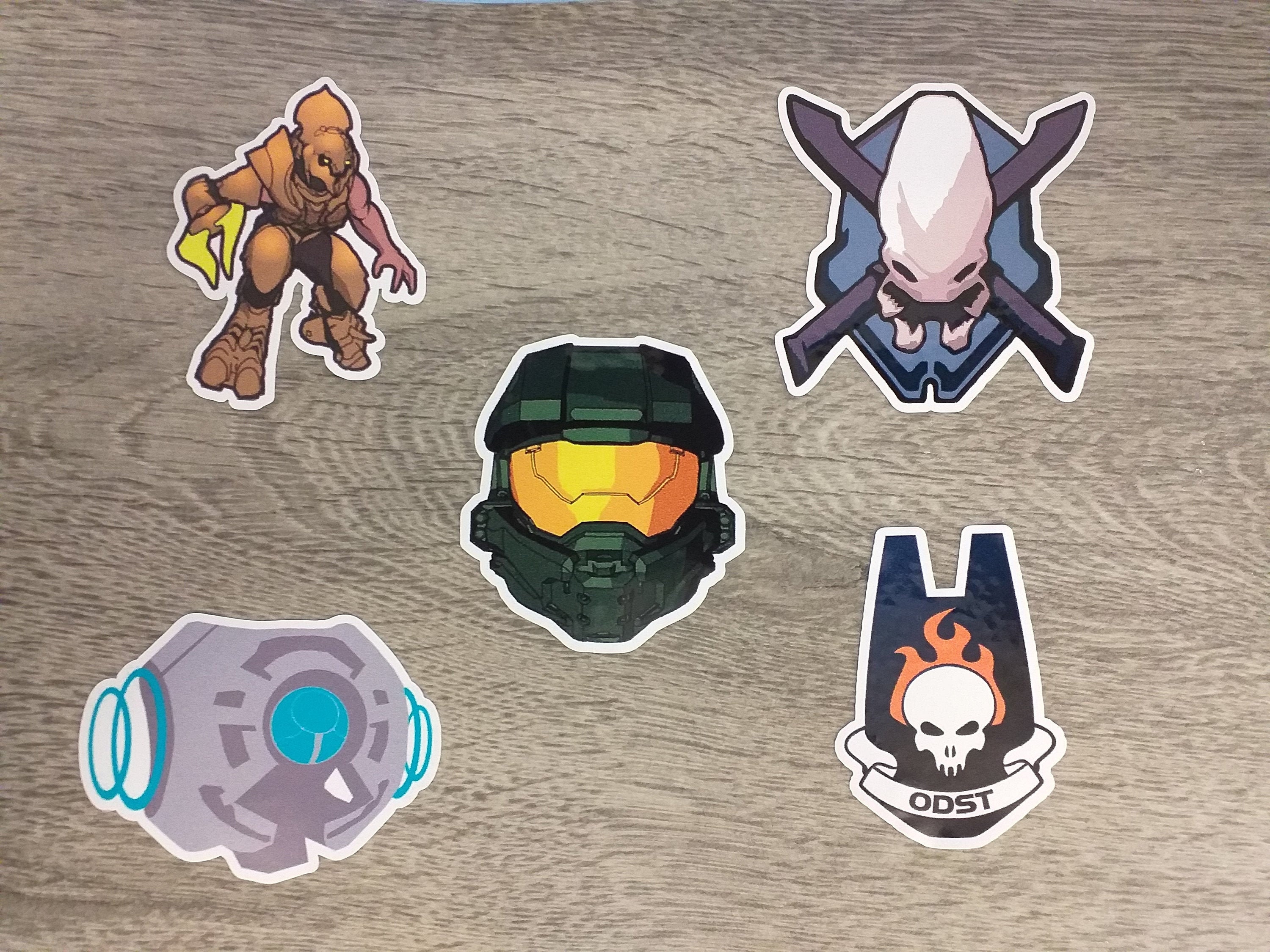 Halo Sticker Pack of 5. Water Bottle Stickers Coffee Mug | Etsy