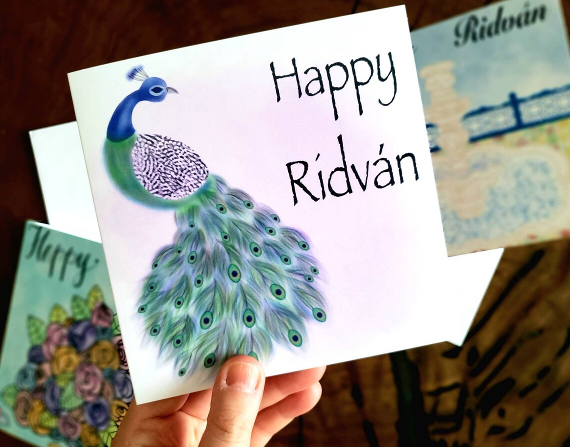Ridván Cards, Bahai Cards, Bahai Gifts, Bahai Holy Days, Ridván, Set of ...