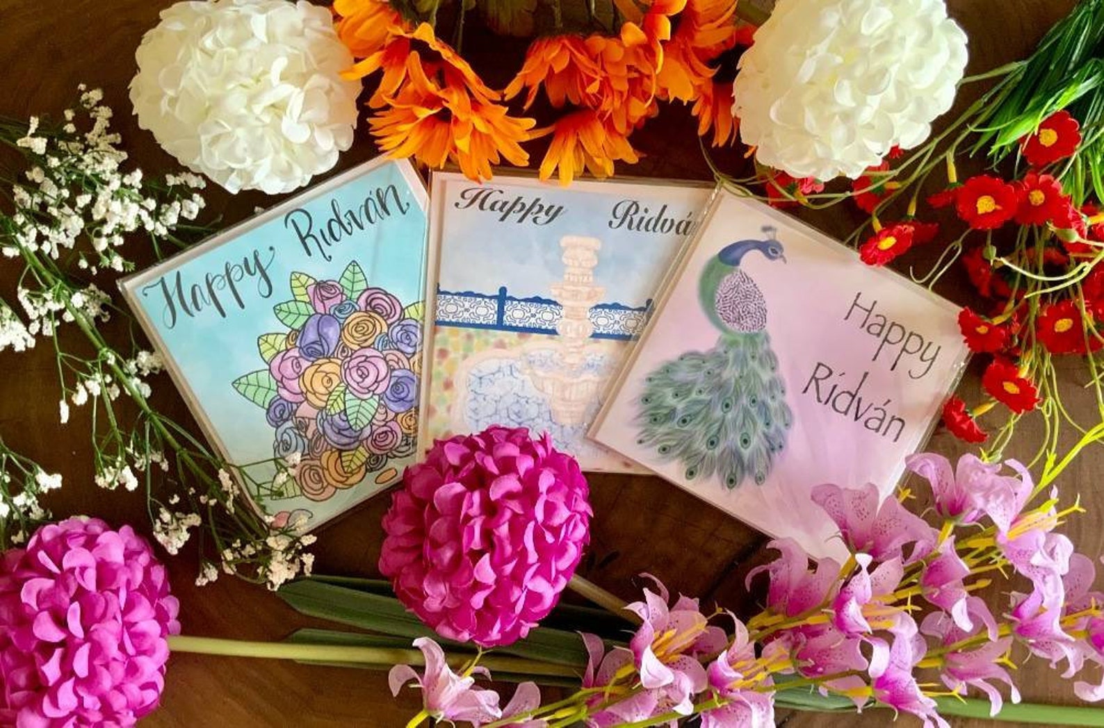 Ridván Cards, Bahai Cards, Bahai Gifts, Bahai Holy Days, Ridván, Set of ...