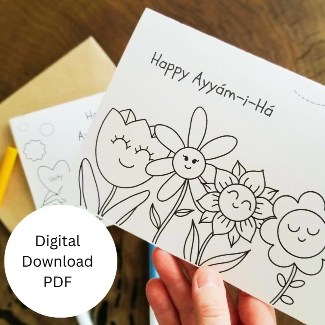 Printable Ayyamiha Cards/coloring Cards/ayyamiha Crafts/intercalary ...
