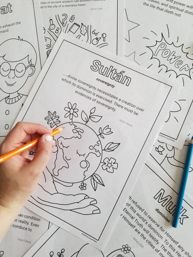 Instant Download 19 Day Feast Coloring Pages/bahai Feast Coloring Pages ...