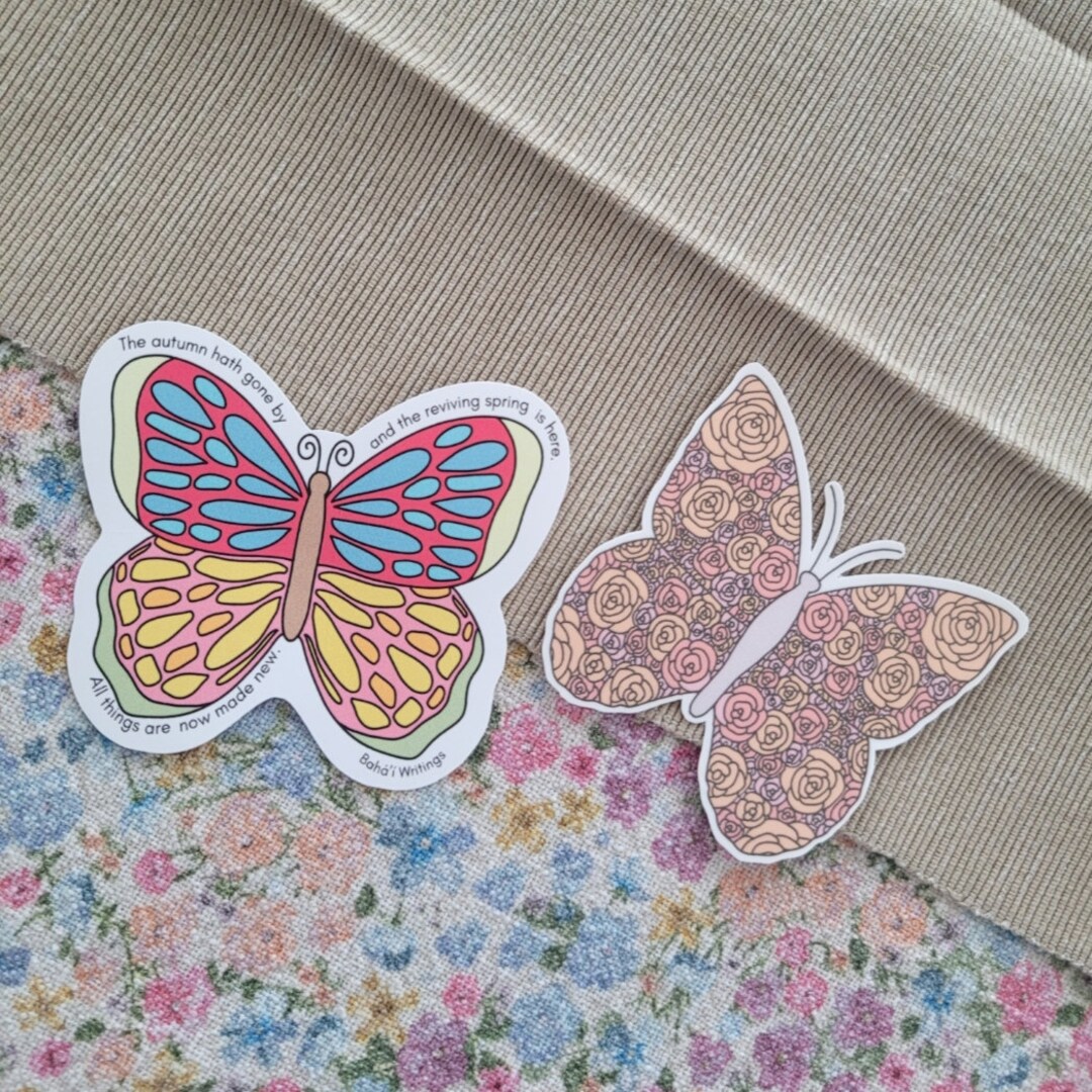 Set of 2 Naw Ruz Stickers/naw Ruz/bahai Holy Days/bahai Stickers - Etsy