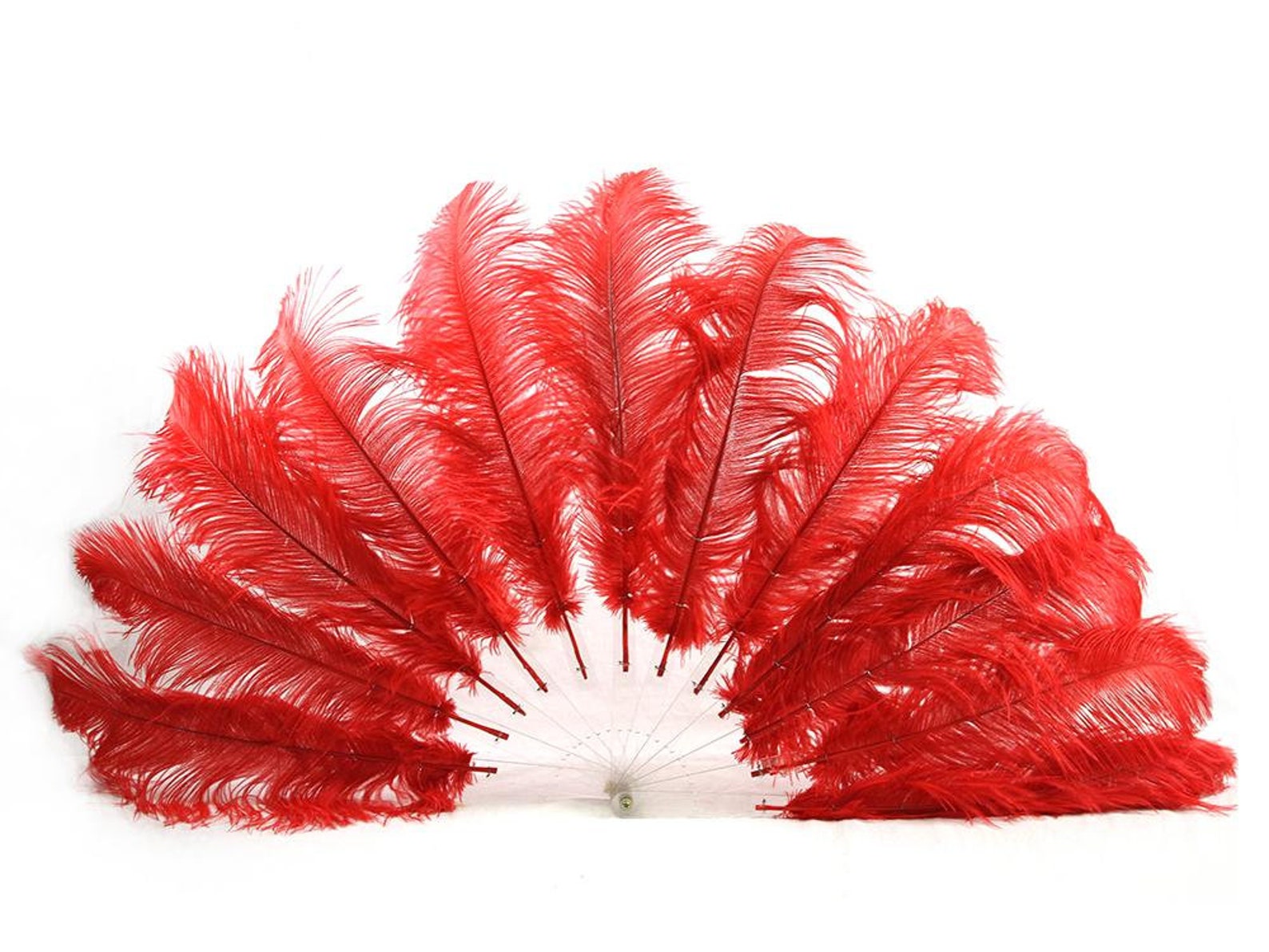 Economy Burlesque Ostrich Feather Fan Single Layer - Etsy