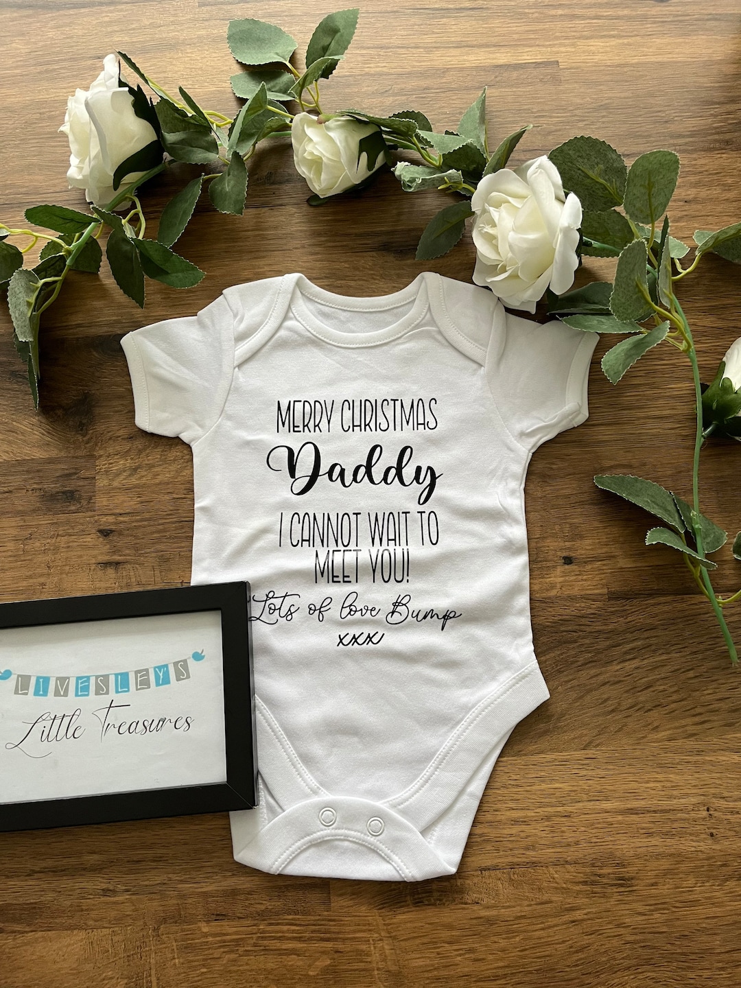 Merry Christmas Daddy Lots of Love Bump, Expectant Daddy, Christmas ...