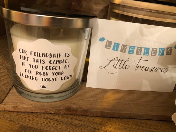 Candle Labels Friends Friendship Distance Friends Moving - Etsy UK