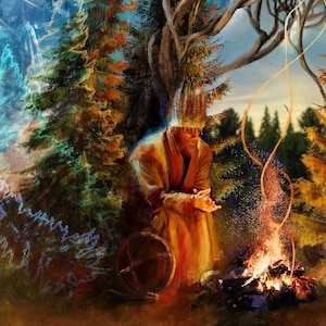 LIMITED EDITION Shaman Fine Art Paper Print "vibrations of Nature" by ...