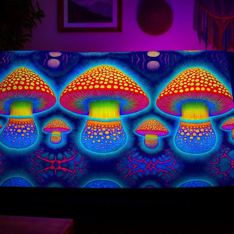 Blacklight Bedding - Etsy