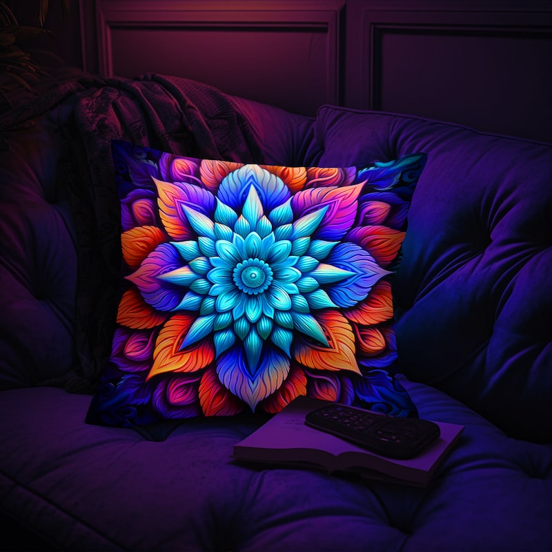 Neon Pillow - Etsy