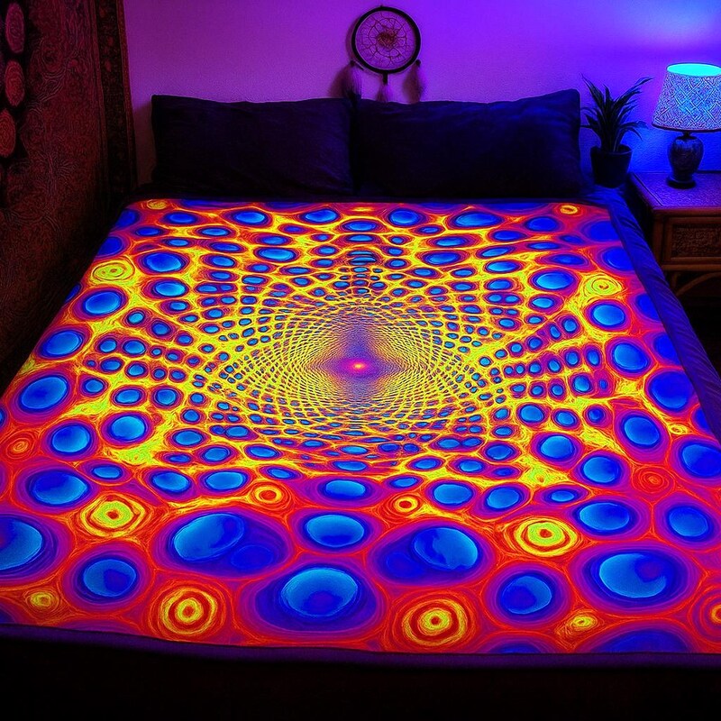 Blacklight Bedding - Etsy