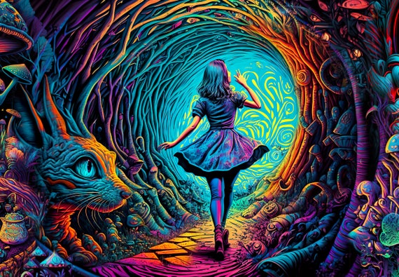 Trippy Alice In Wonderland Schilderijen