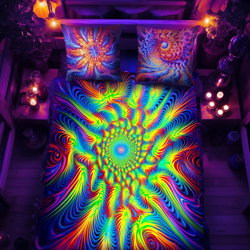 Blacklight Bedding - Etsy